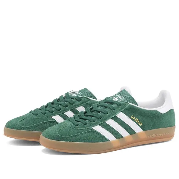 Adidas Gazelle Indoor Sneakers In Collegiate Green/White/Gum